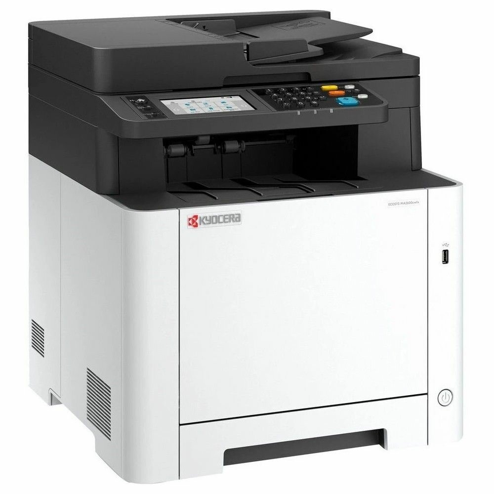 Kyocera Ecosys MA2600cwfx A4, МФУ, лазерное, цветное, 26стр/мин, АПД 50, 1200dpi, 1,2ГГц, 1024Мб, fax, WiFI/USB/Ethernet (110C0D3NL1)