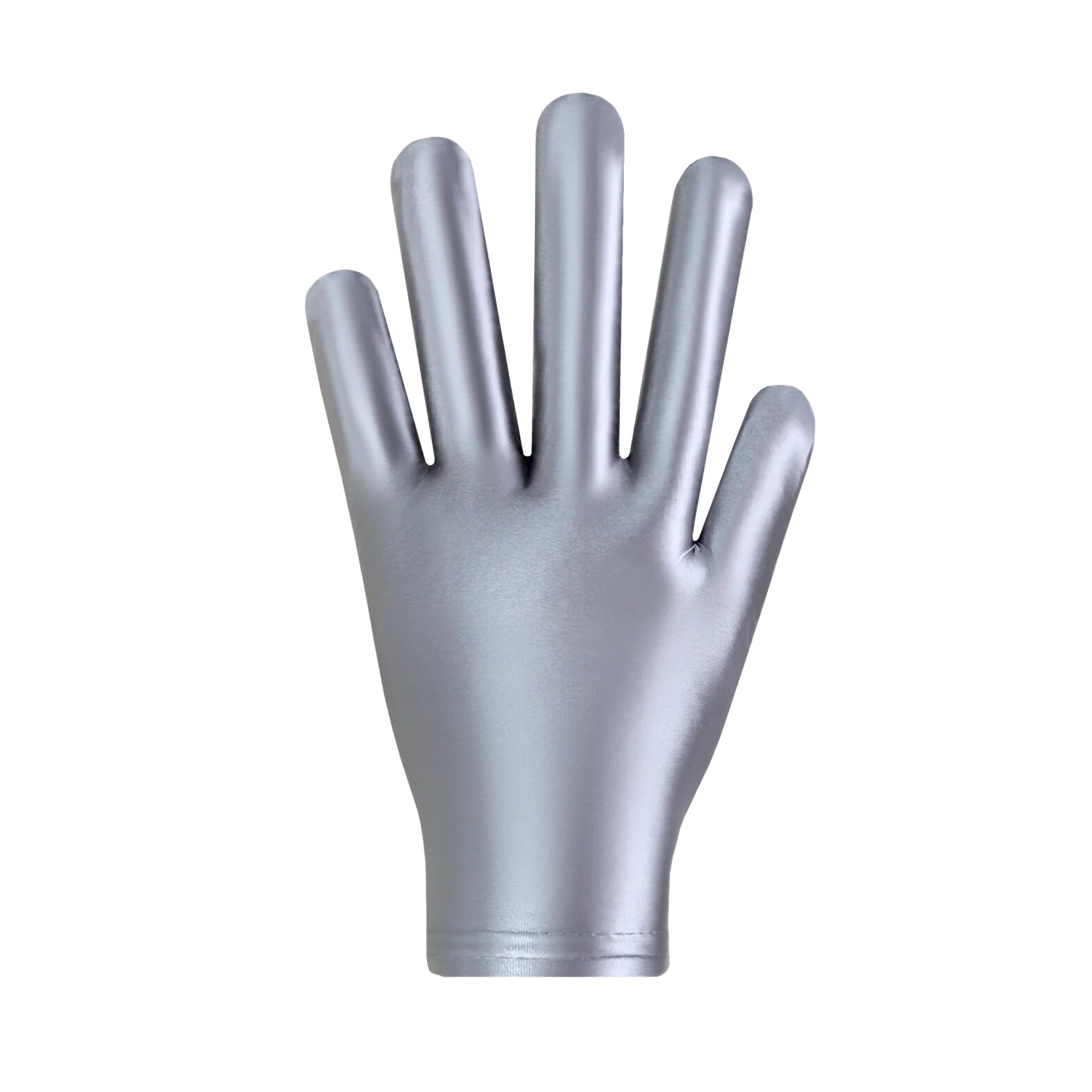 MJINM глянцевые атласные перчатки для женщин М, Gray