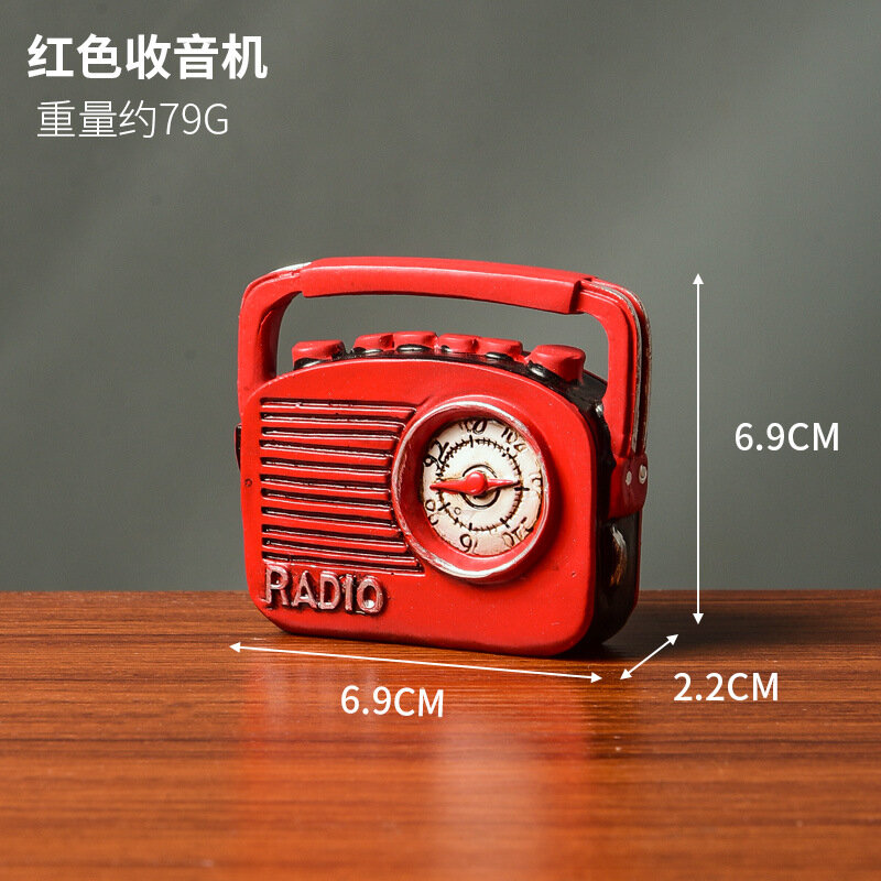 Ностальгические ретро-украшения из смолы, домашний декор, мини-украшения в виде граммофона, реквизит для фотографии, камера