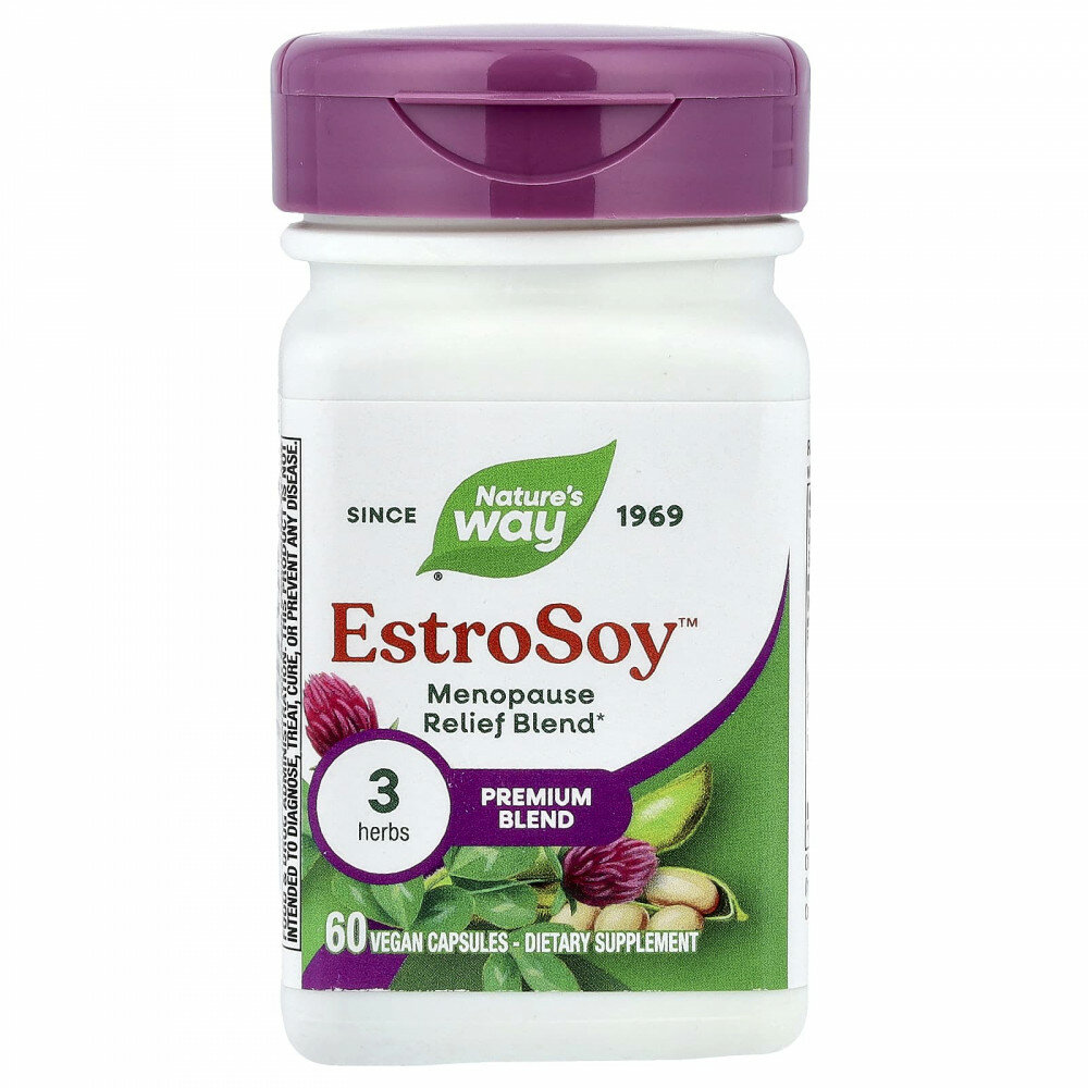 Nature's Way, EstroSoy™, смесь премиального качества, 60 веганских капсул
