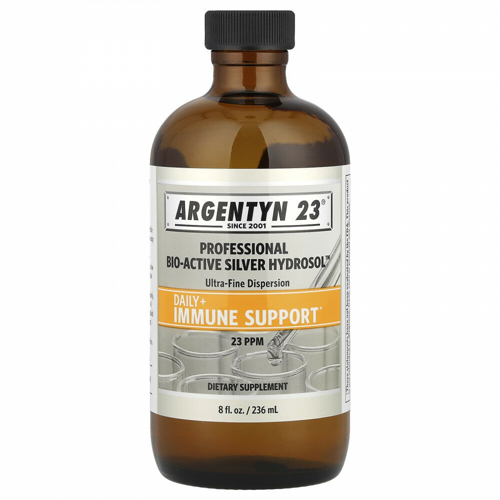 Sovereign Silver, Argentyn 23®, Professional Bio-Active Silver Hydrosol™, профессиональный биоактивный гидрозоль с серебром, 23 част./млн, 236 мл (8 жидк. унций)