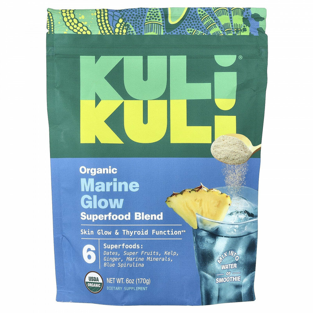Kuli Kuli, Органическая смесь суперпродуктов, Marine Glow, 170 г (6 унций)