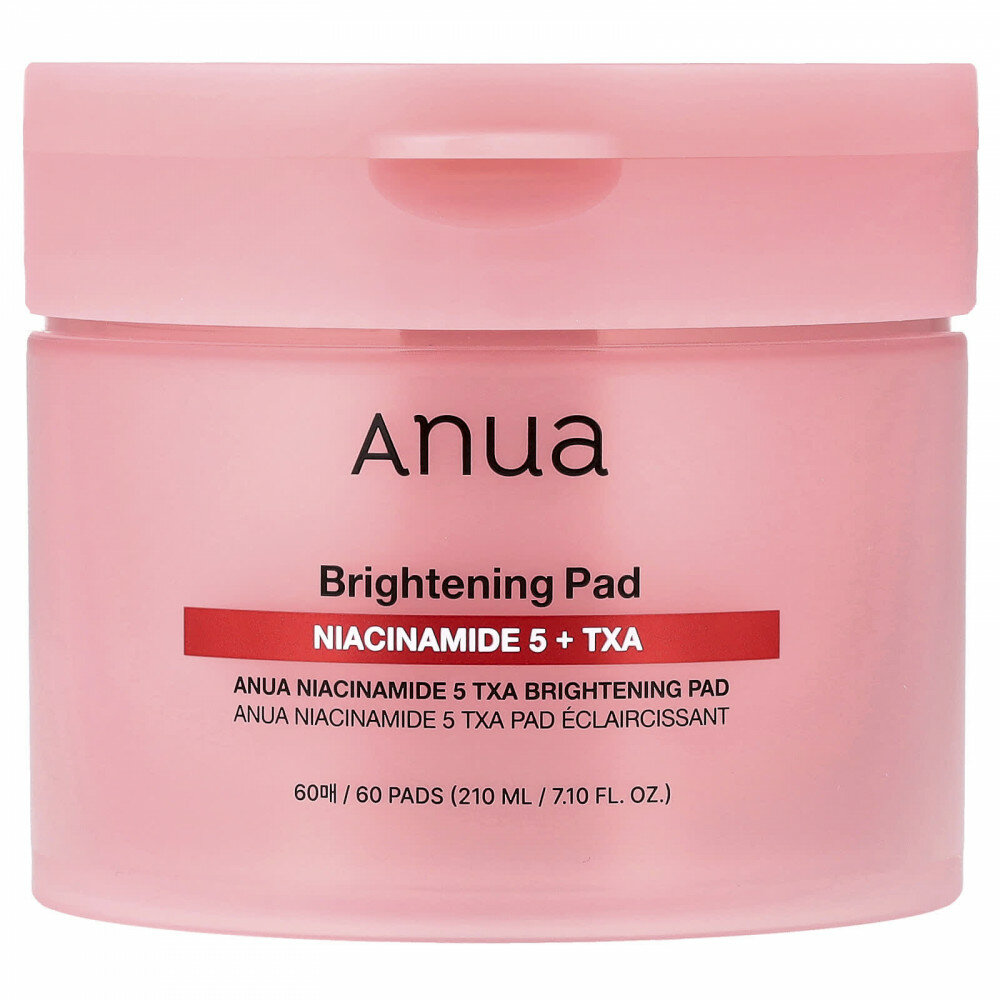 Anua, осветляющие диски с никотинамидом 5 XXXA, 60 шт.
