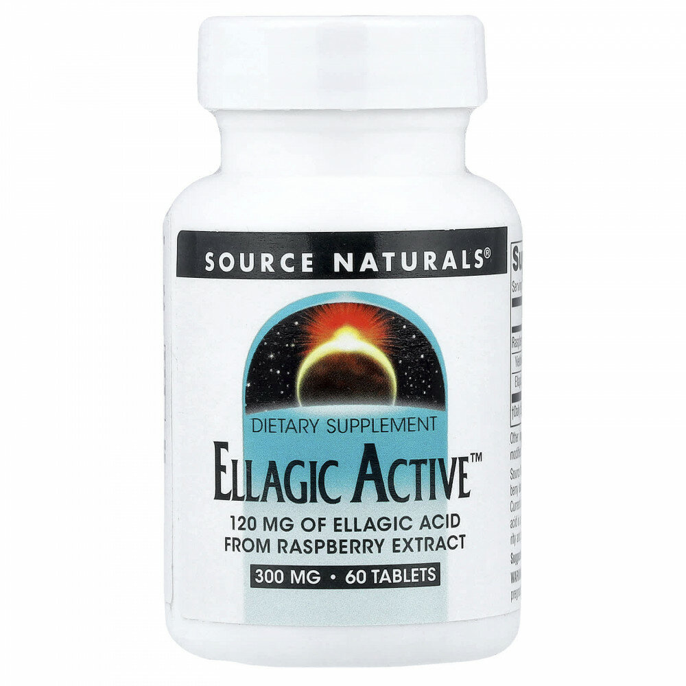 Source Naturals, Ellagic Active ™, 60 таблеток