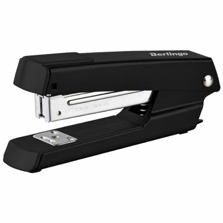 Степлер №24/6 BERLINGO "Power TX" на 30л, метал, корпус, черный (KSn_30324)