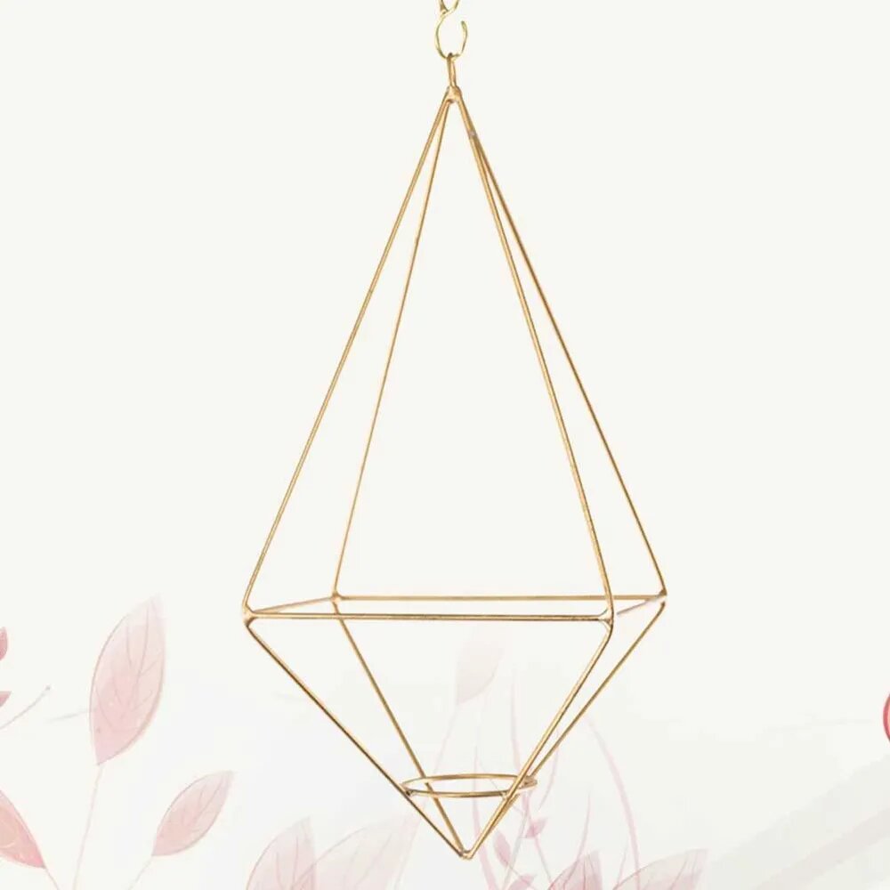 Металлическое Подвесное Украшение, Золотой Цвет, Для Стены И Двери, Элегантный Стиль, 1 Комплект