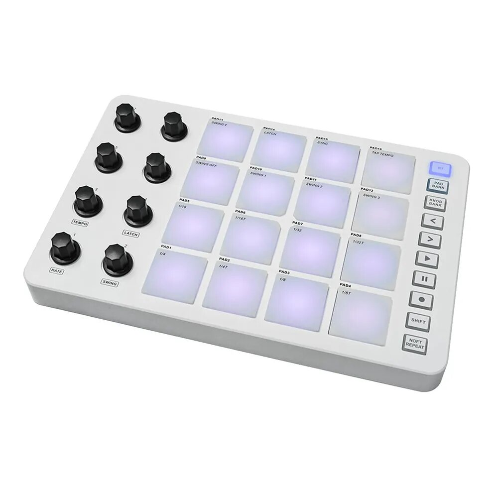 MIDI-контроллер Strike Pad RGB клавиатура BT соединение, белый