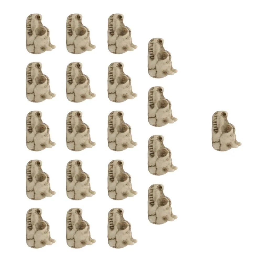 Набор из 20 реалистичных черепов дракона для декора