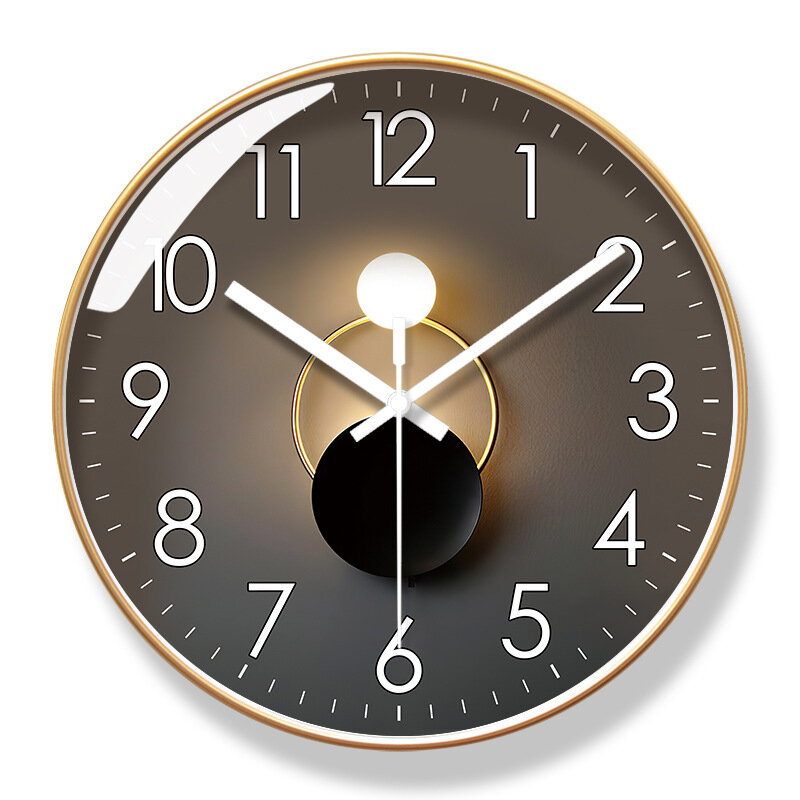 Ультра-тихие часы 6284 для домашнего использования, настенные часы для гостиной, простой скандинавский стиль, современные кварцевые часы в стиле легкой роскоши.