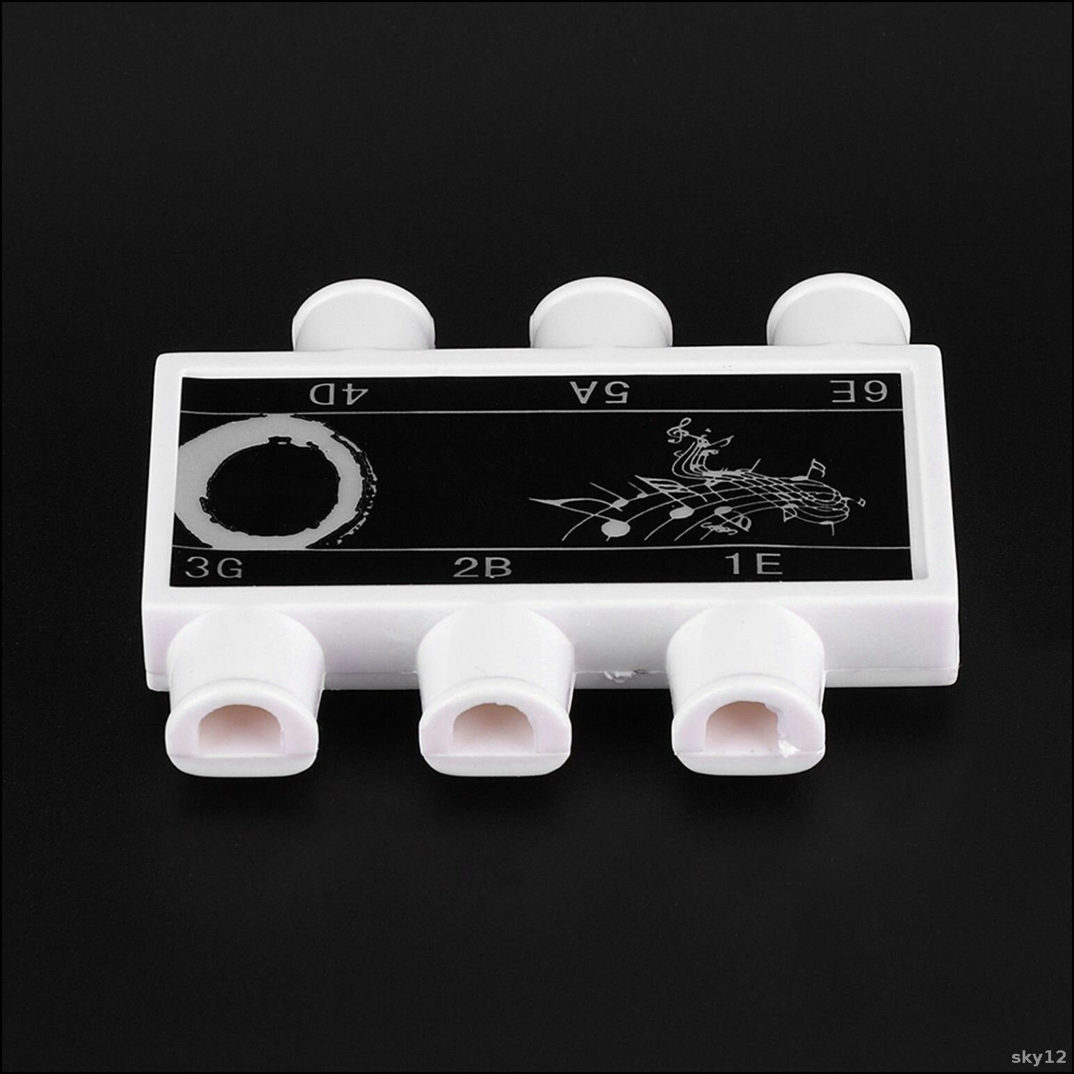 Эксклюзивный ручной настройки тюнер Pitch Pipe с чехлом, латунные камертоны для акустических и электрогитар EBGDAE