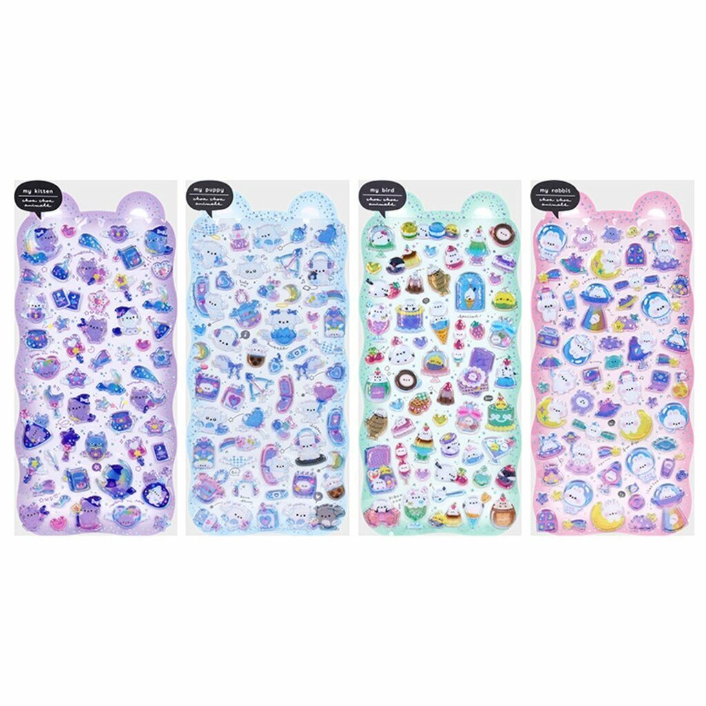 Более Пухлые Листы Наклеек Очаровательная Маленькая 3D Наклейка для Детей и взрослых Крошечная Наклейка для Чехла для телефона, Ноутбука, Скрапбукинга