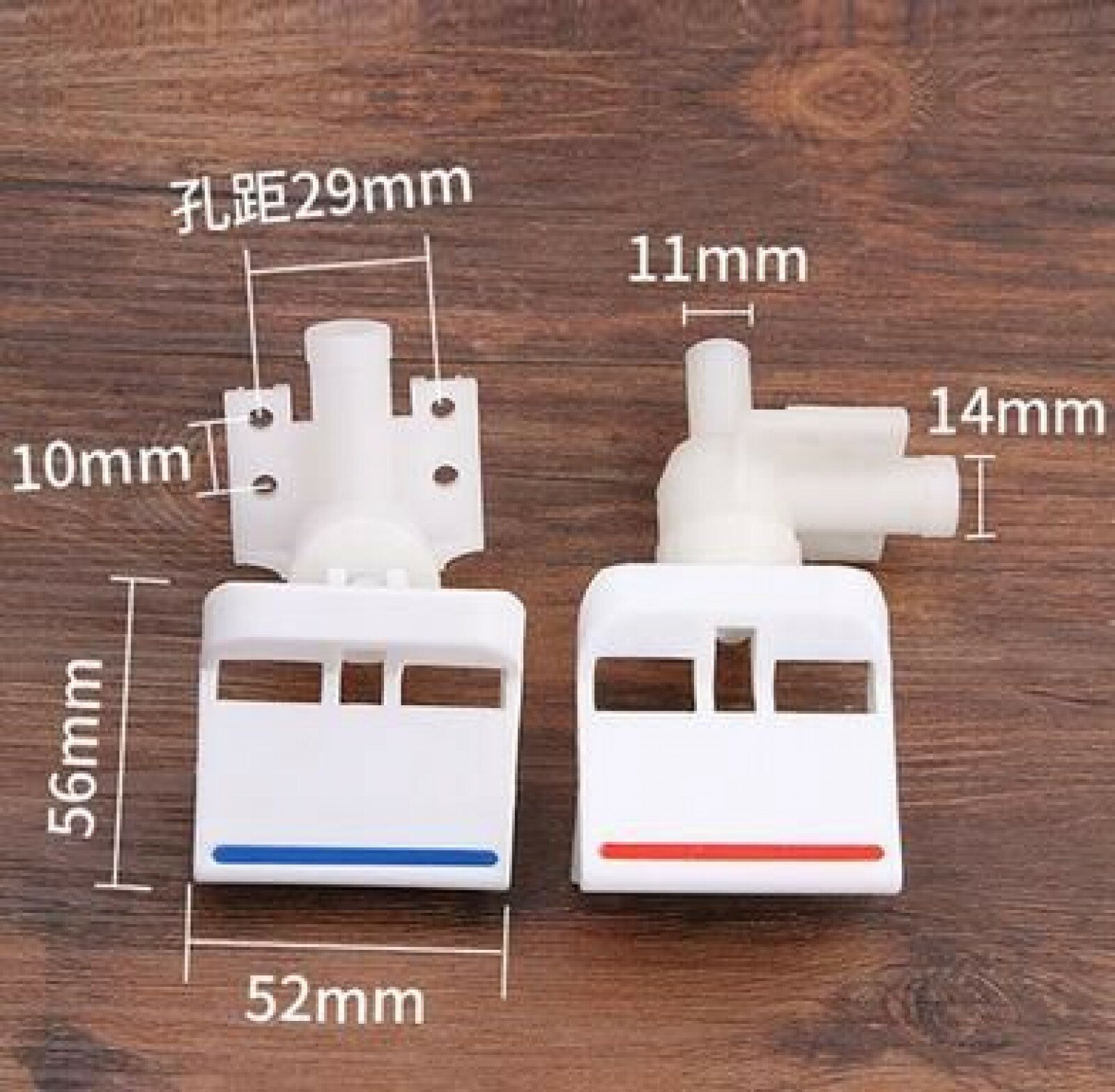 Кнопочный пластиковый кран-дозатор MyPads для диспенсеров воды с кнопочным управлением, белый цвет