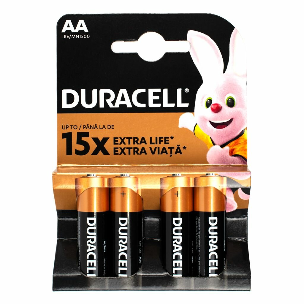 Батарейка алкалиновая DURACELL BASIC LR6 BL-4