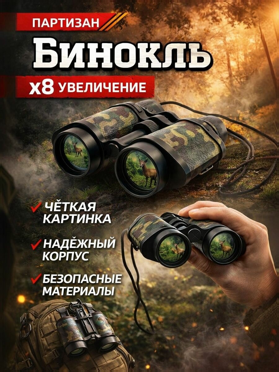 Детский бинокль "Партизан" / игрушка для детей