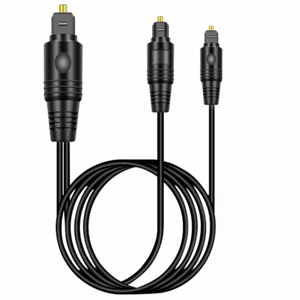 Цифровой оптический аудиоразветвитель с 1 входом папа и 2 выходами папа для домашнего кинотеатра