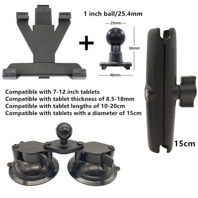 Держатель для планшета на лобовое стекло автомобиля, крепление на окно грузовика, на suction cup kit