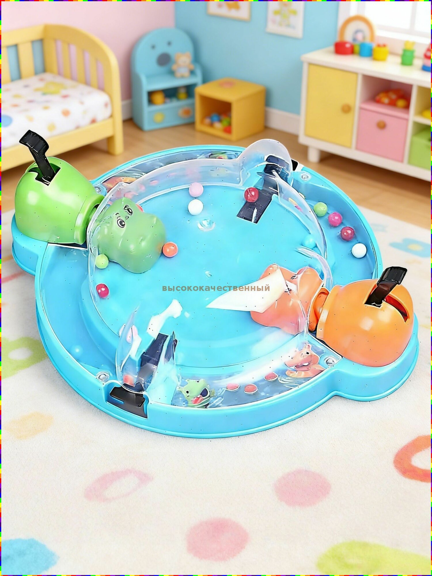 Настольная игра Накорми бегемота в компактном формате