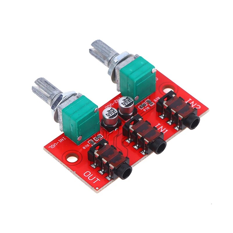 Пассивный аудиомикшер 2 канала, 3.5Headphone socket