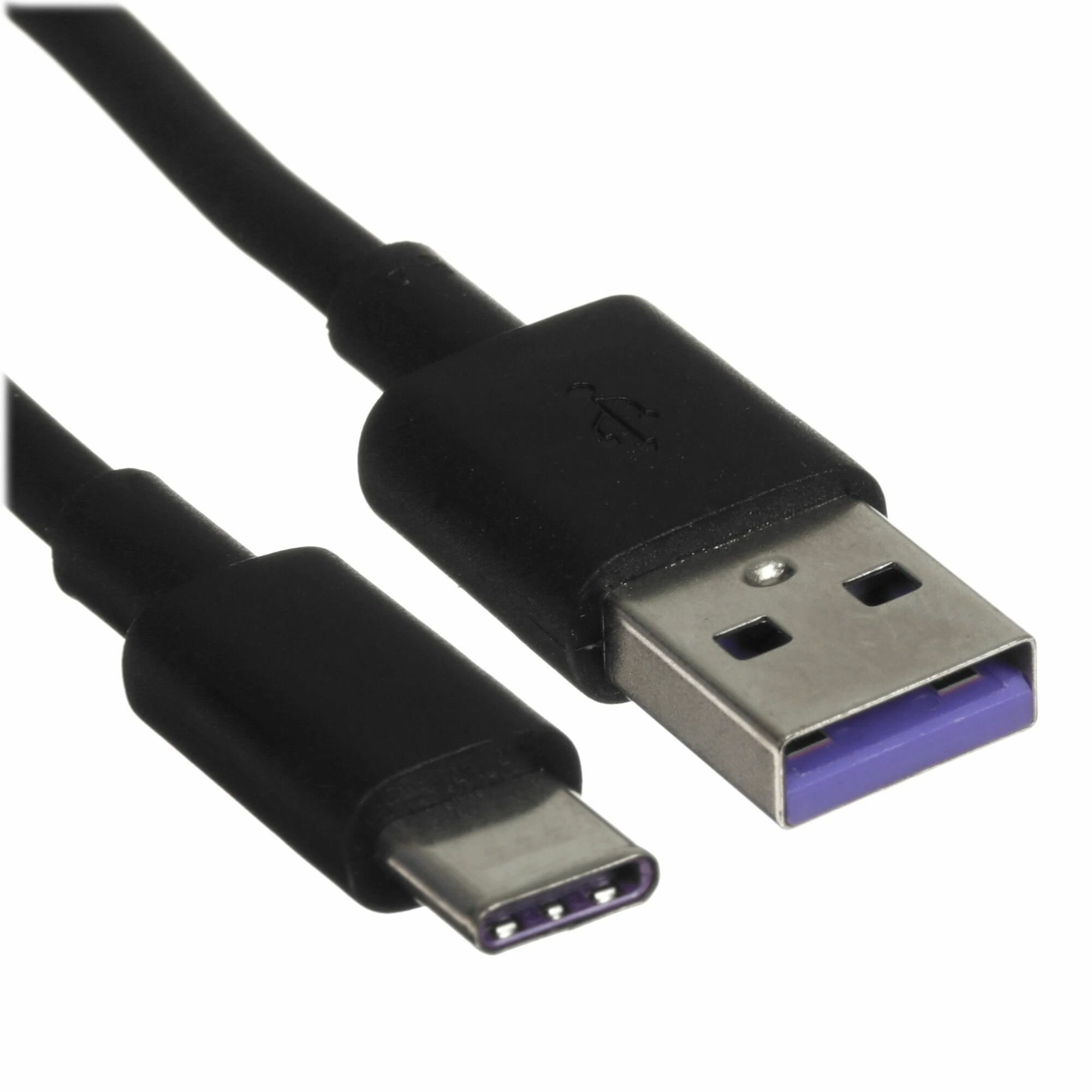 Кабель круглый Aceline USB Type-C - USB 2.0 Type-A черный 1 м