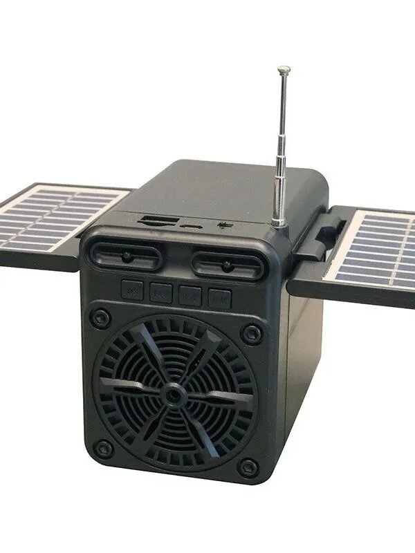 Солнечное радио с аварийной зарядкой: портативное FM-радио, фонарь и Power Bank для кемпинга, походов и ЧС