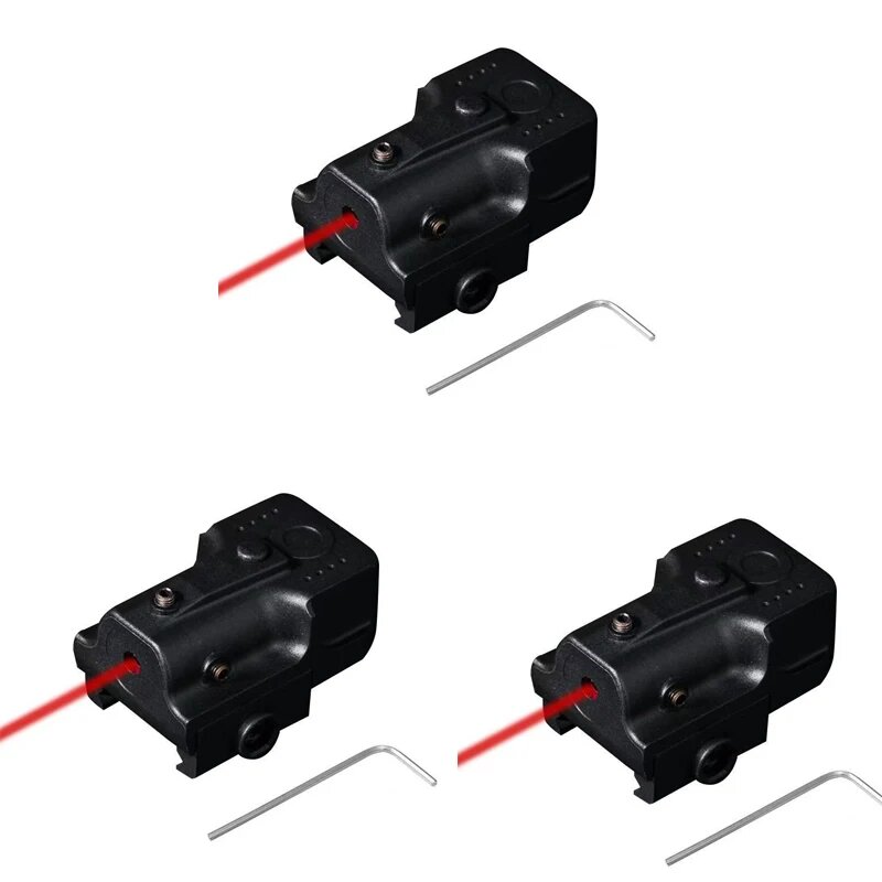 Красный лазерный прицел для игрушечных пистолетов 20 мм 3 pcs