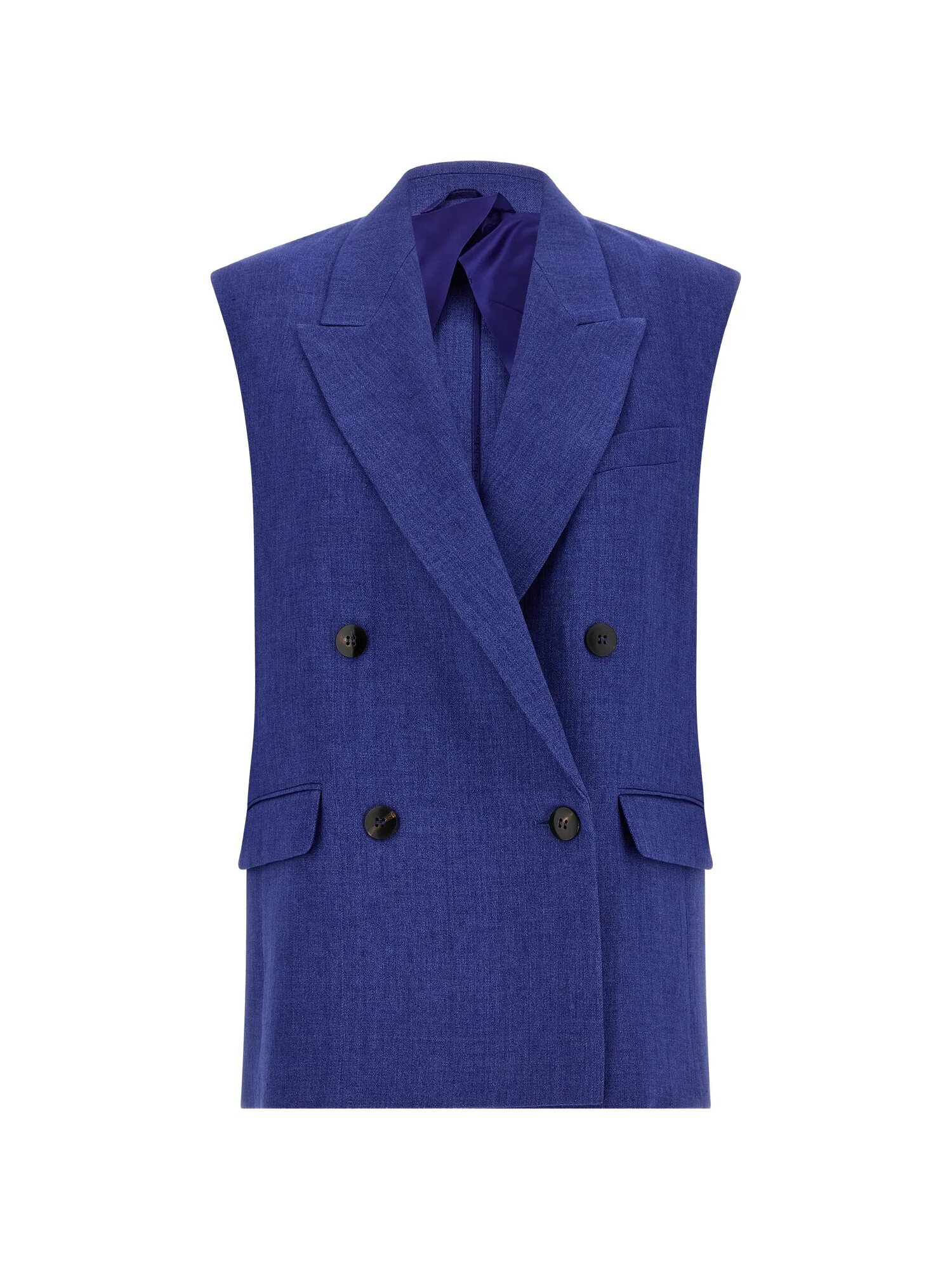 Пальто Aia double-breasted peak-lapels waistcoat