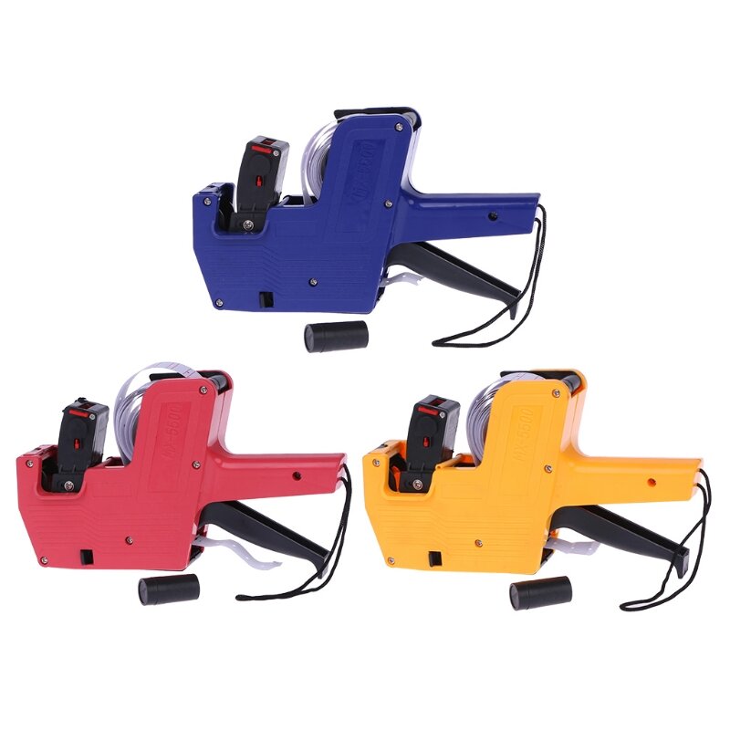 MX-5500 8-Значный Ценник Пистолет-Этикетировщик Наклейки для Этикеток Бумага для Этикетирования + 2 рулона чернил