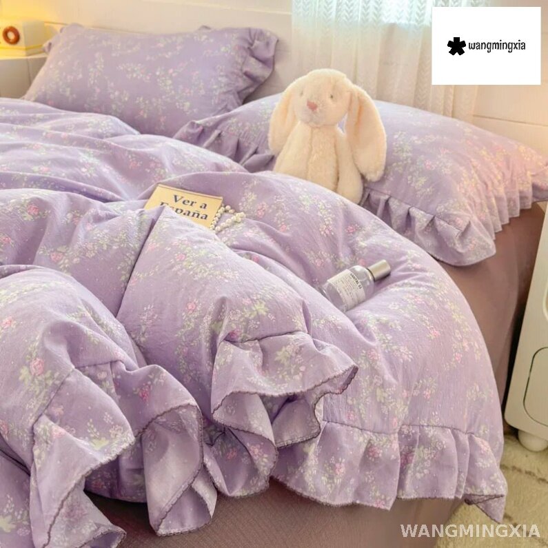 Эксклюзивный комплект постельного белья Princess Style из 4 предметов хлопка, Размер стеганого одеяла 150×200