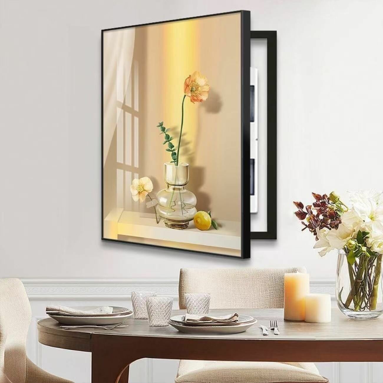 Короб для электрощитка декоративный широкий