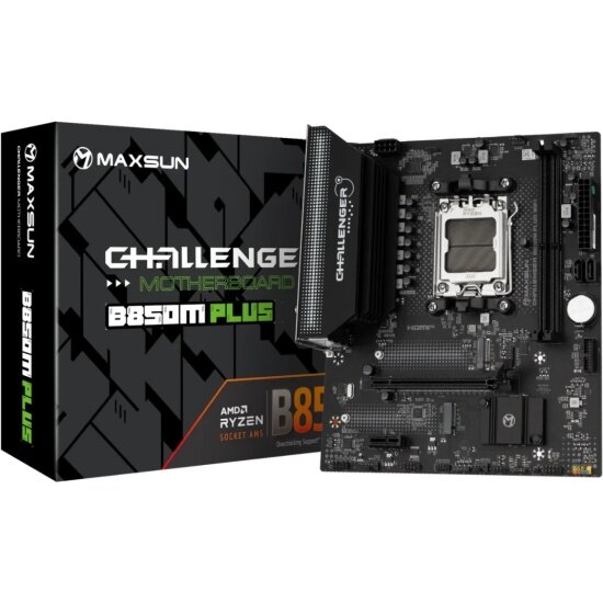 Материнская плата Maxsun MS-Challenger B850M PLUS WIFI (AM5, mATX)