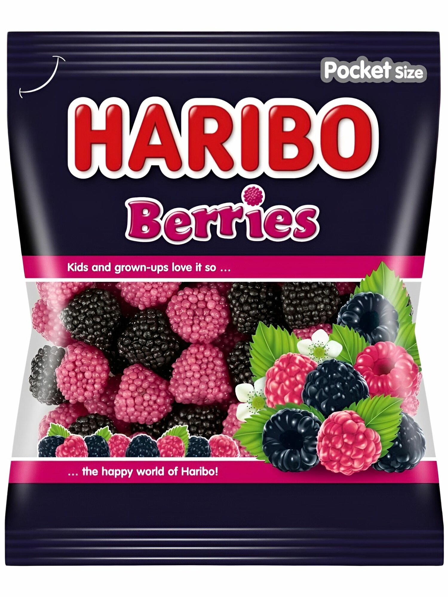 Мармелад жевательный Haribo Berries / Харибо со вкусом малины и ежевики, 100 гр. (Испания)