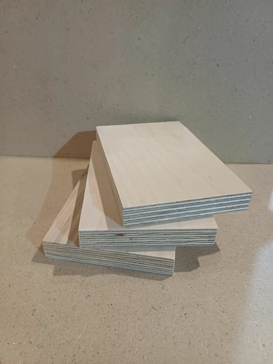 Фанера ФСФ, 3 листа, 100х150х18мм, сорт 3/3