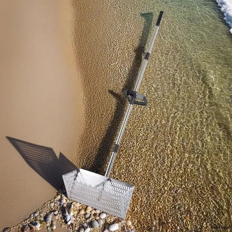 Грабли витые из нержавеющей стали для пляжа, поиска монет и ракушек