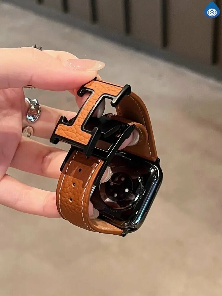 Кожаный ремешок для Apple Watch Series10 42mm/ Series 1-9 и SE 38mm , 40mm , 41mm,