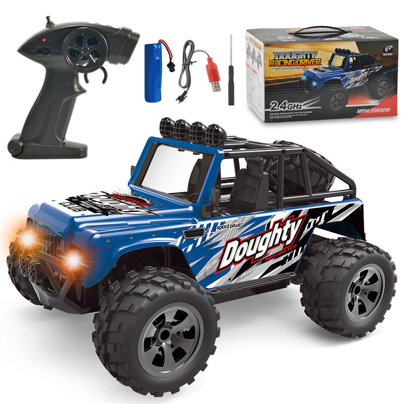 Factory goods children's wireless off-road climbing 1:18 alloy remote control car toy boy 2.4G four-way model car