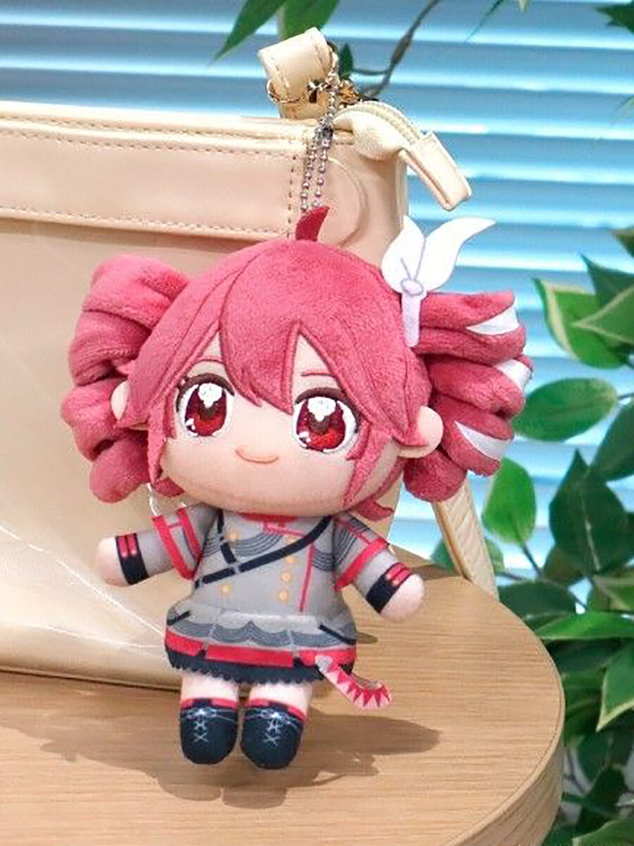 Плюшевая игрушка Kasane Teto Nuipurike Mascot Ball Chain 20cm