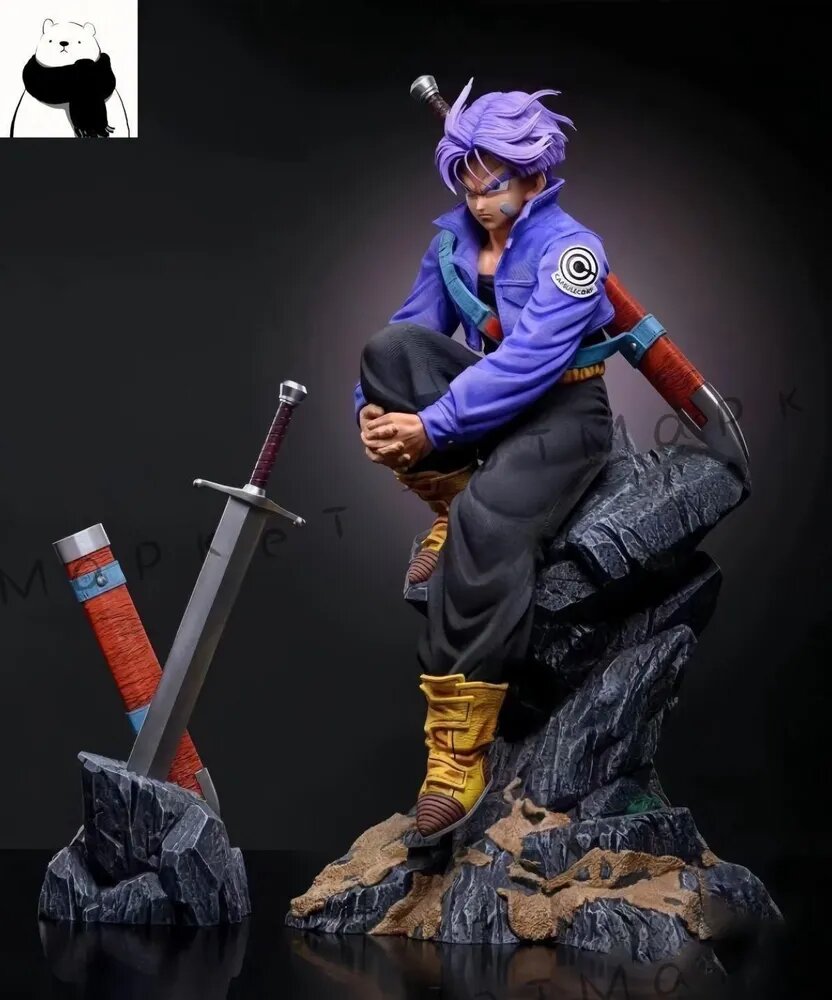 Фигурка Dragon Ball Trunks Dual Head 28см ABS пластик коллекционная для мальчиков