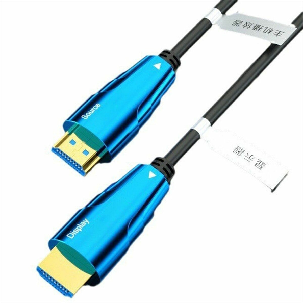 Высококачественный оптоволоконный кабель 4K Speed - совместимый с 2.0HD для ПК-боксов HDR Video Wire 20 м, синий