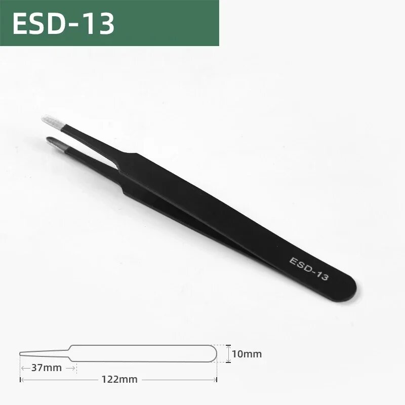 ESD-13 антистатический пинцет из нержавеющей стали