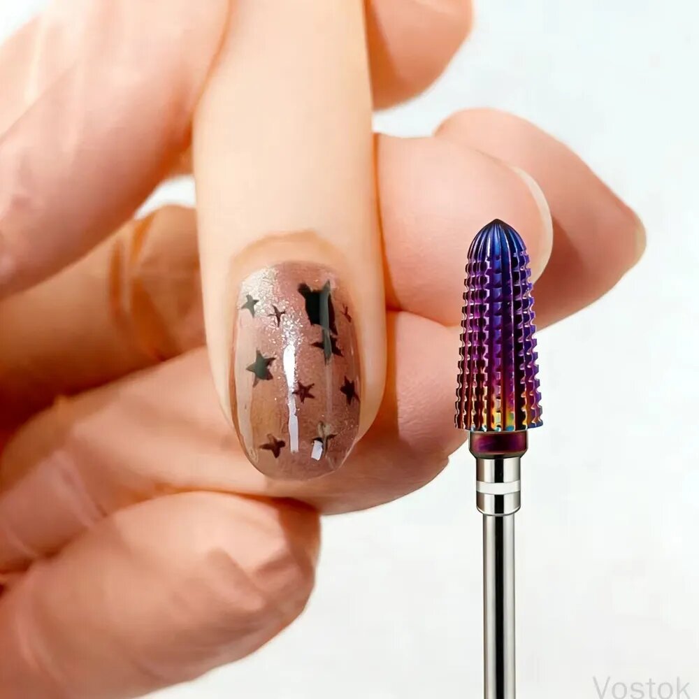 Маникюрная вольфрамовая фреза шарообразная "кукурузное пламя" для ухода за руками и ногами