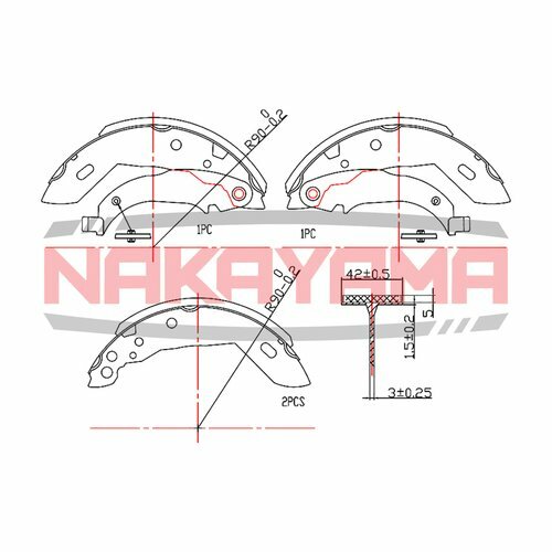 Колодки тормозные барабанные Nakayama HS7130NY