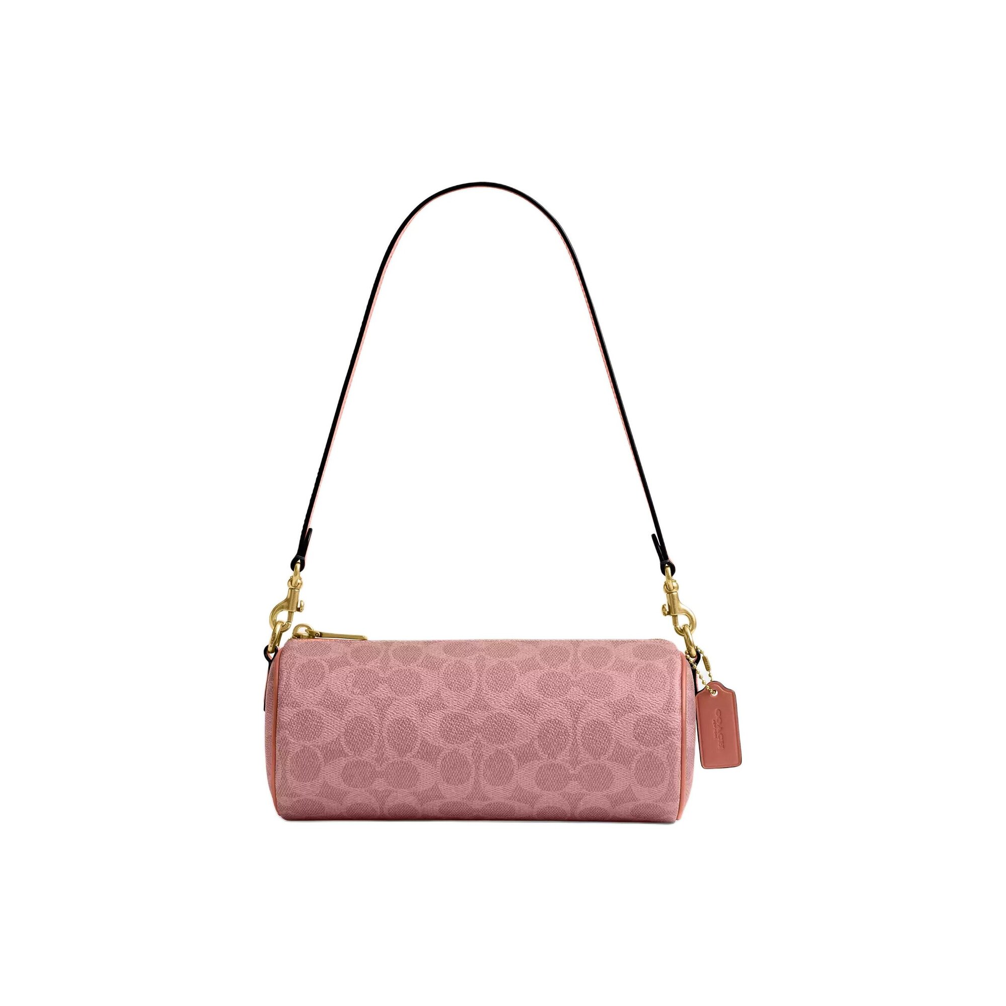 Сумка Coach, фактура тиснение, розовый, — фото 1