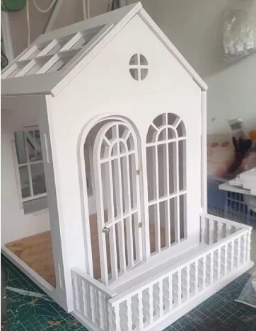 Миниатюрный кукольный домик 1/6 из пластика