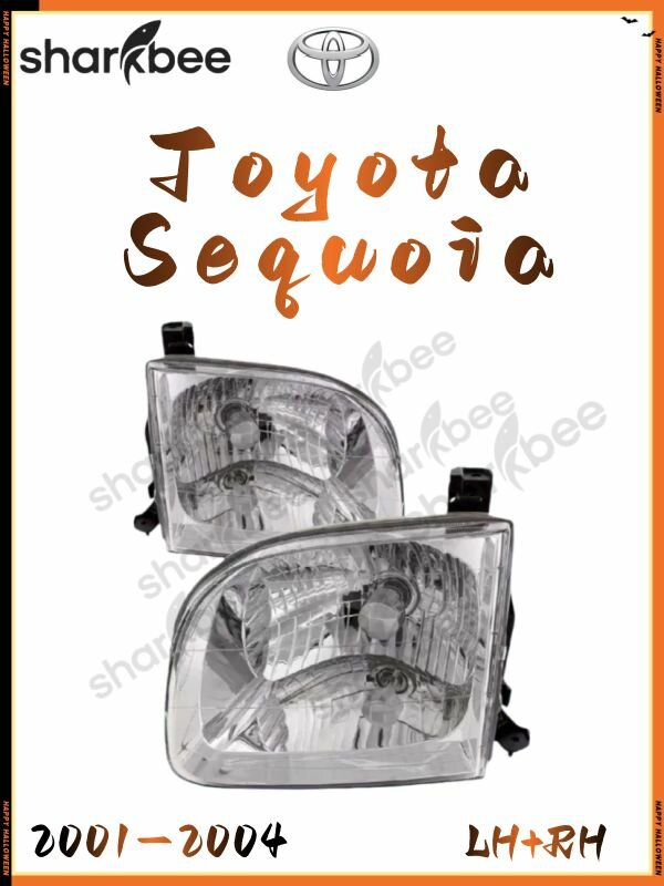 Фара передняя для Toyota Sequoia 2001-2004 (1 поколение XK30/XK40), галогенная H7/9005, код 81150-0C020