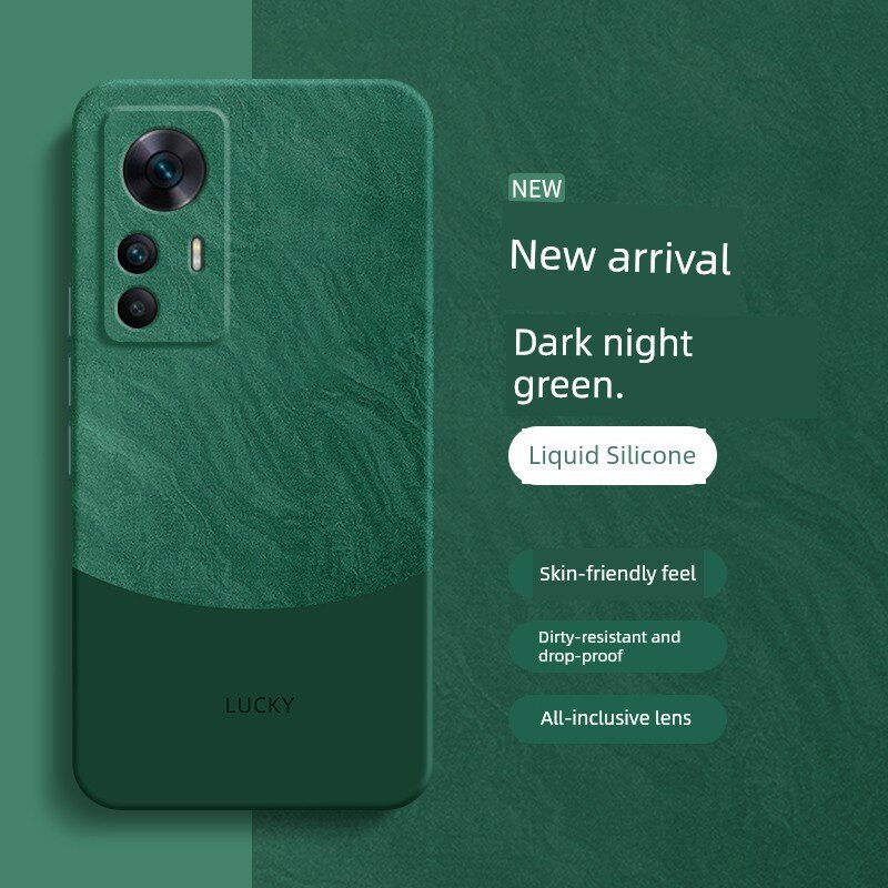 Чехол для смартфона Redmi K50 Ultra Edition из силикона, полная защита, антиударный, цвет темно-зеленый