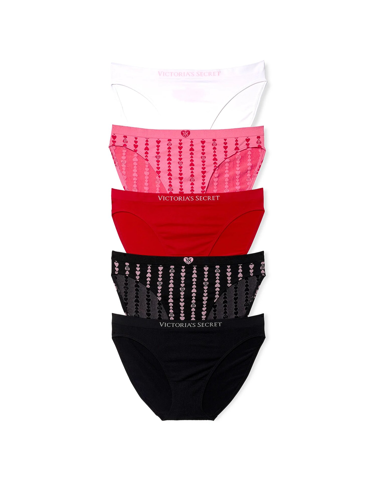 Трусы 5-Pack Seamless Hearts Bikini Panties, комплект