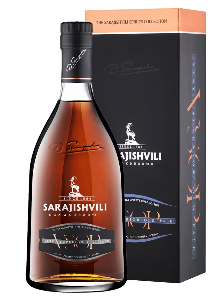 Коньяк "Sarajishvili" VSOP, 8 лет, 0,5 л, в подарочной упаковке