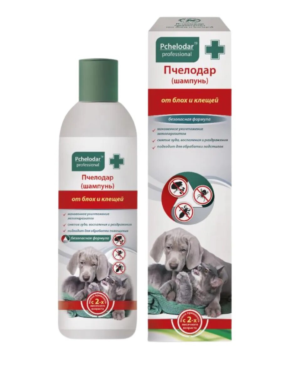 Шампунь универсальный от блох и клещей, 250 мл