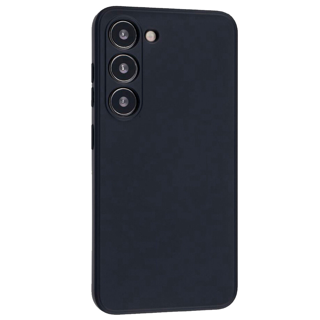 Чехол силиконовый для Samsung Galaxy S23, с микрофиброй внутри, с защитой камеры, X-CASE, черный