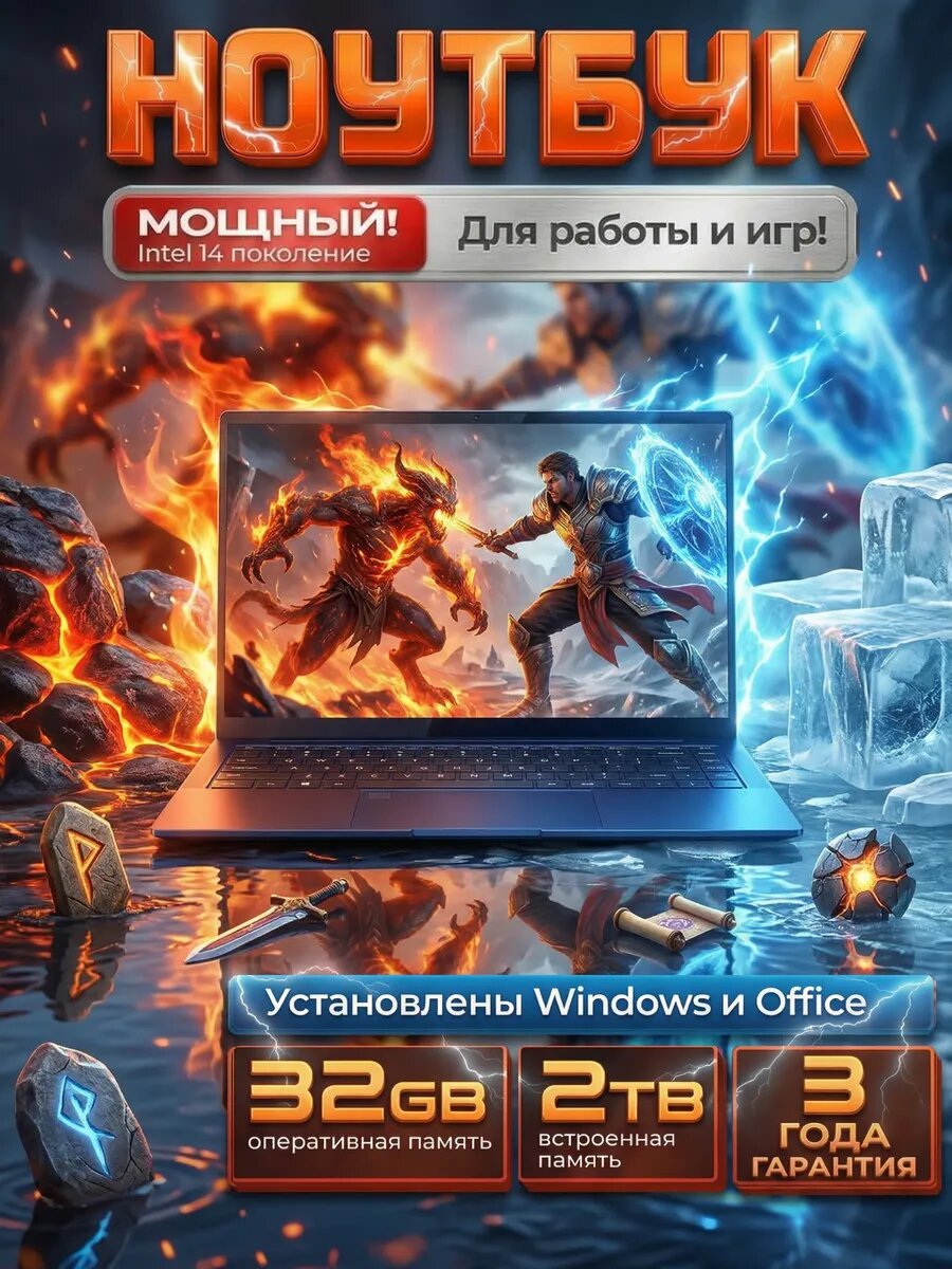 Ноутбук HiGH TECH R851 Intel H-Series RAM 32GB / SSD 2048GB